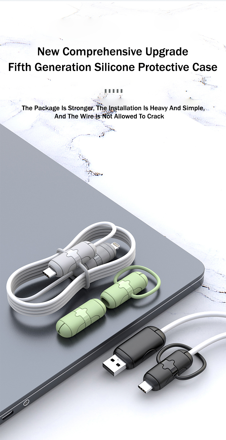 BlueWow Cable Protector Mobile Phone Charging Cable Winder Sets ...