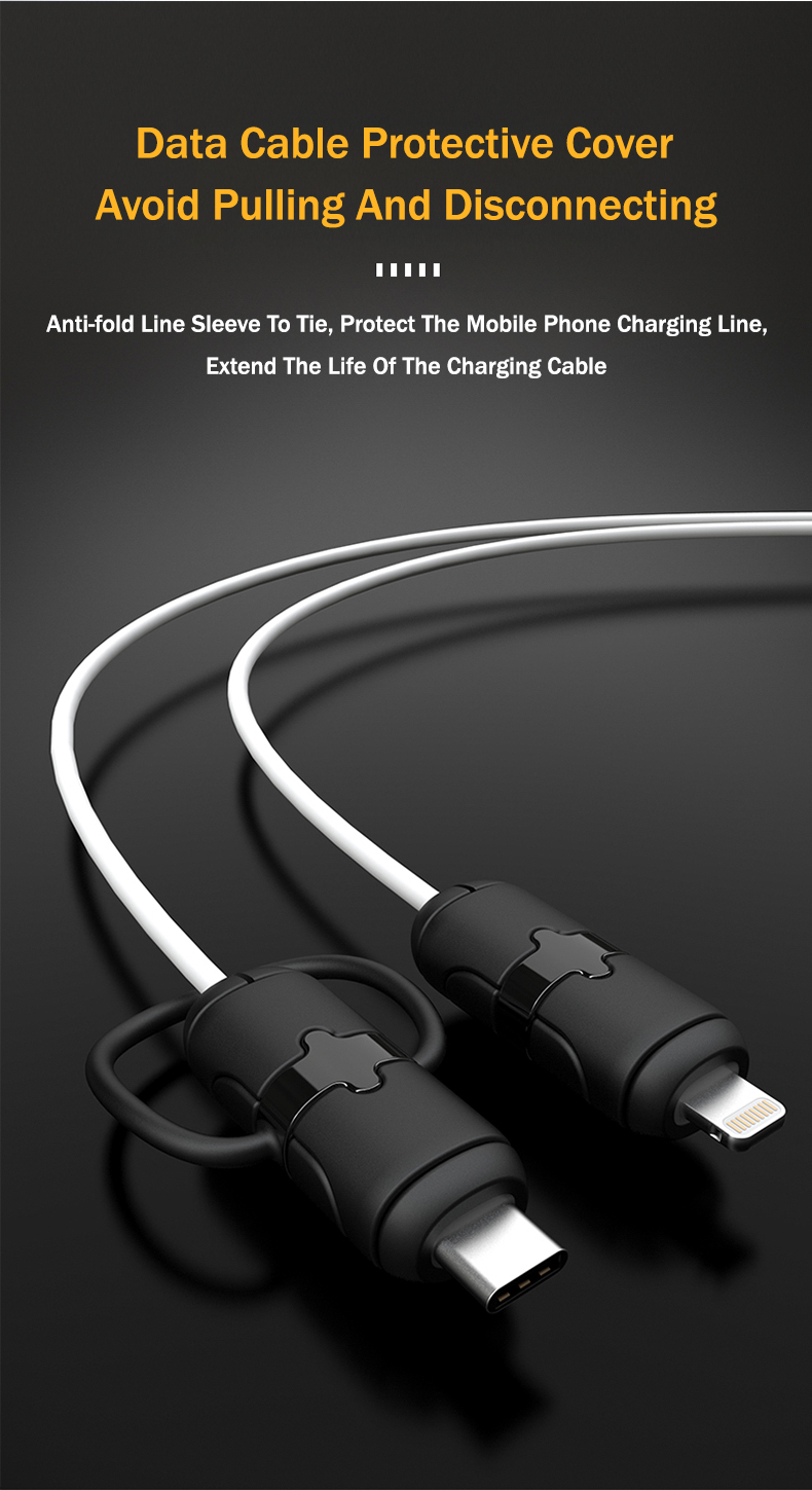 BlueWow Cable Protector Mobile Phone Charging Cable Winder Sets ...