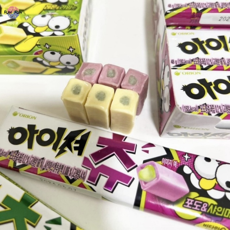 Orion Sweet and Sour Chewing Candy i-sher Chew Vitamin C Sour Candy i ...