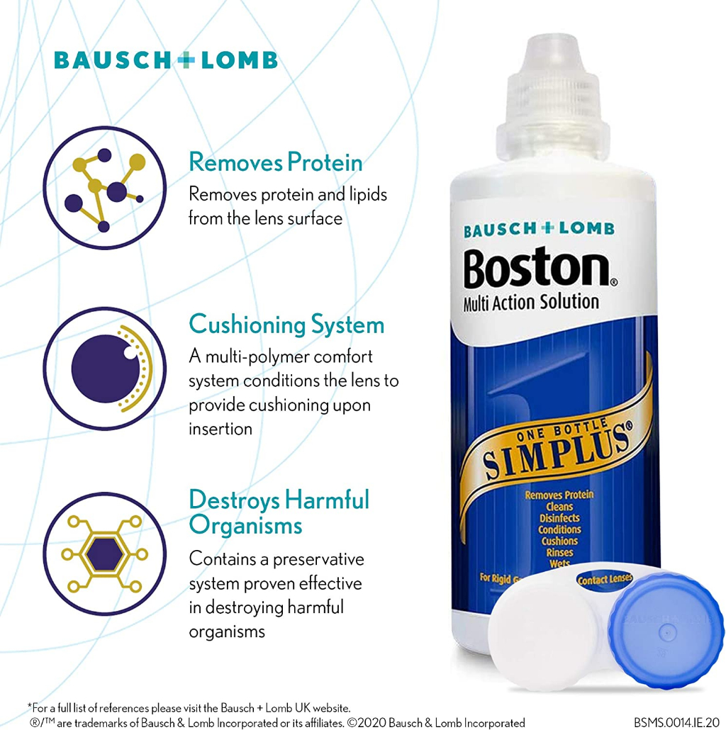 [EXP:Sep/2024] BAUSCH + LOMB Boston SIMPLUS Multi-Action Solution 120ml ...