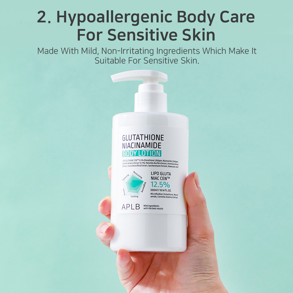 APLB Glutathione Niacinamide Body Lotion 300ml | Smoother and brighter ...