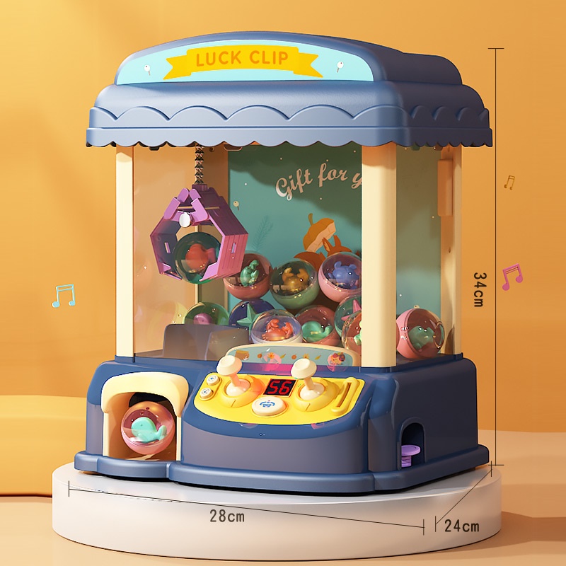 [Qilemeng] Large Claw Machine Toys Kids 48 PCS Doll Machine Toy Mini ...