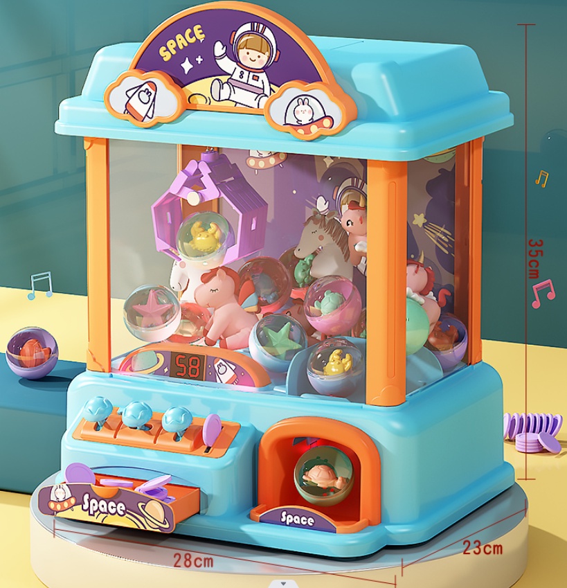 [Qilemeng] Large Claw Machine Toys Kids 48 PCS Doll Machine Toy Mini ...