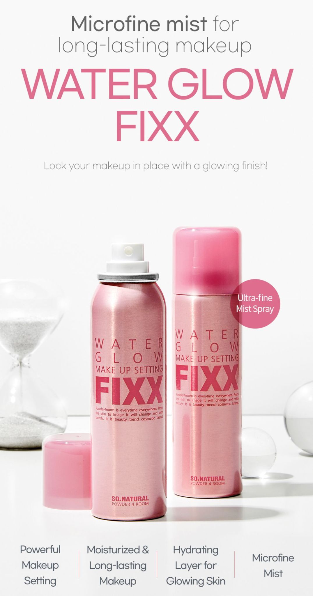 [Made in Korea] SO NATURAL FIXX Makeup Setting Spray(All Day Tight ...