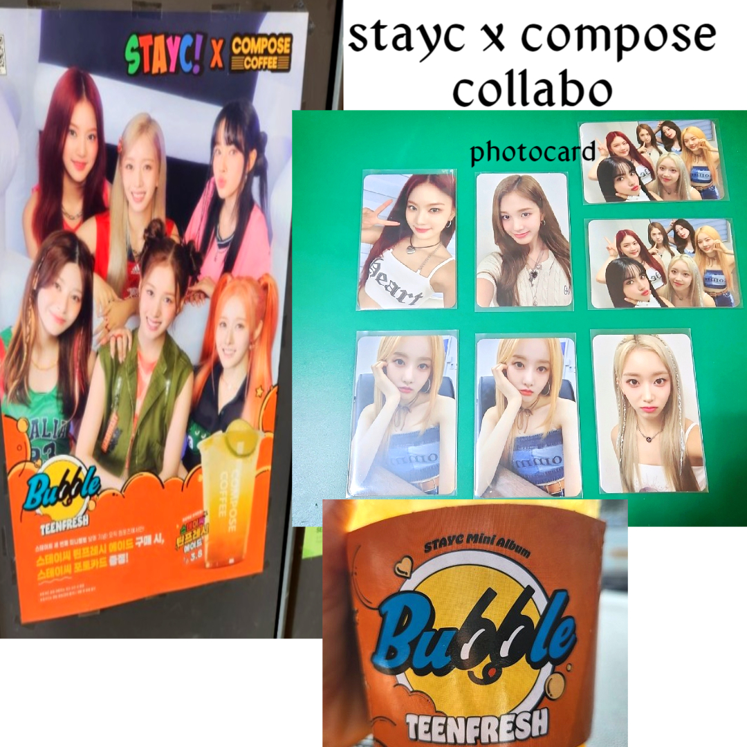(STAYC X COMPOSE COFFEE) Collabo Teen fresh photocard | Shopee Philippines