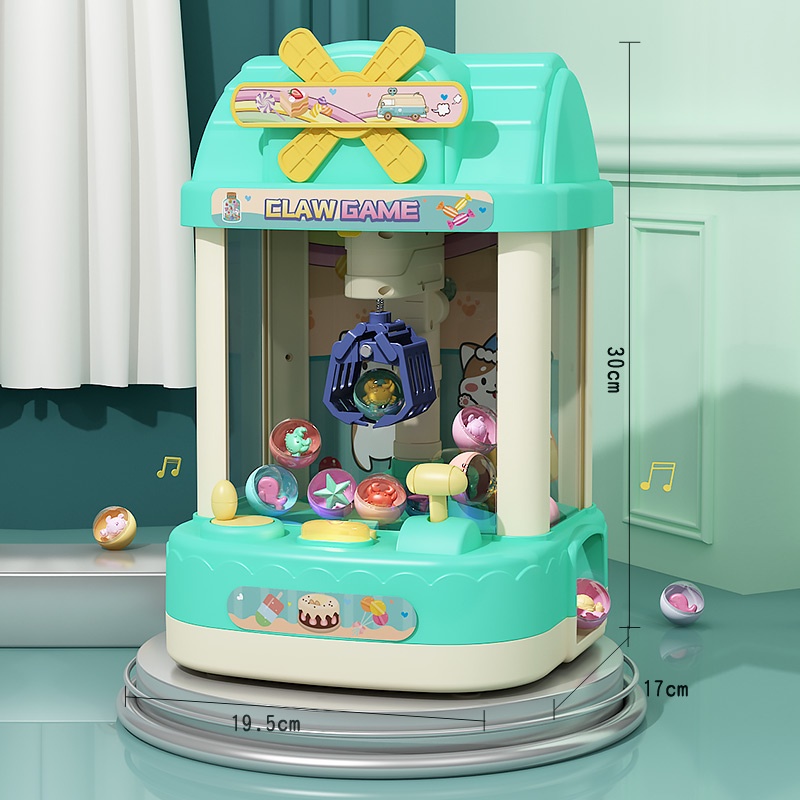 [Qilemeng] Large Claw Machine Toys Kids 48 PCS Doll Machine Toy Mini ...