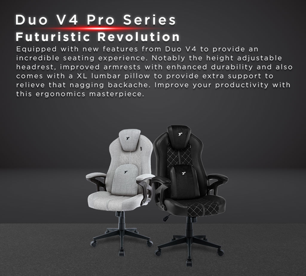 TTRacing Duo V3 Duo V4 Pro Gaming Chair Ergonomic Home Office Chair - 2 ...