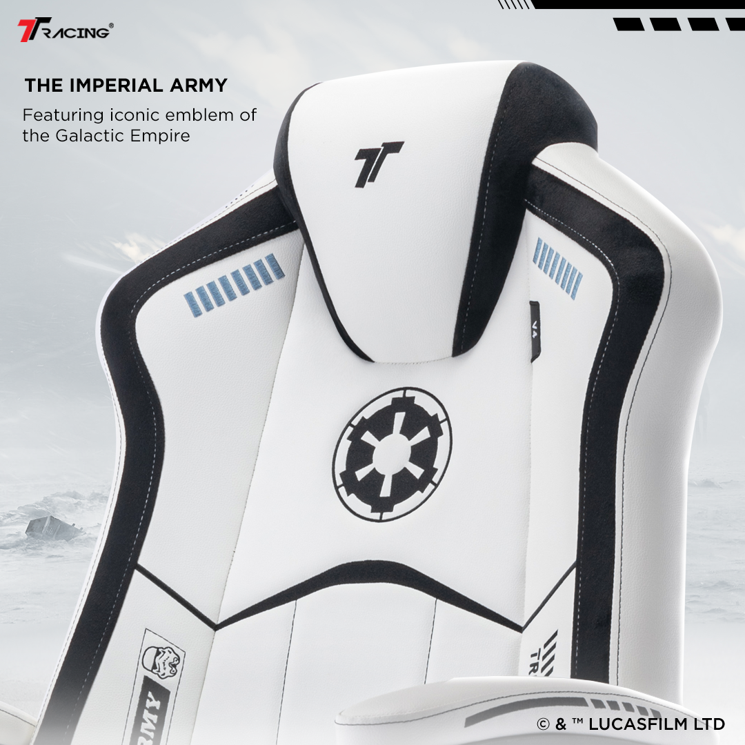 TTRacing Duo V4 Stormtrooper Edition Gaming Chair Ergonomic Home Office ...