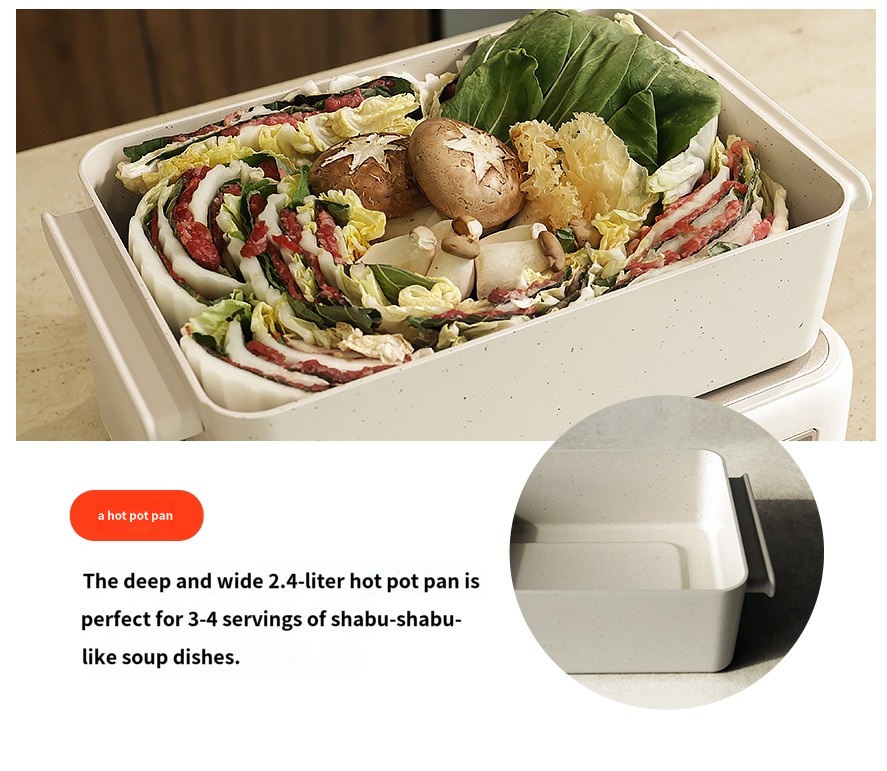 Jennifer Room Multi Grill Pro Cooker JRK-MG1501W | Shopee Philippines