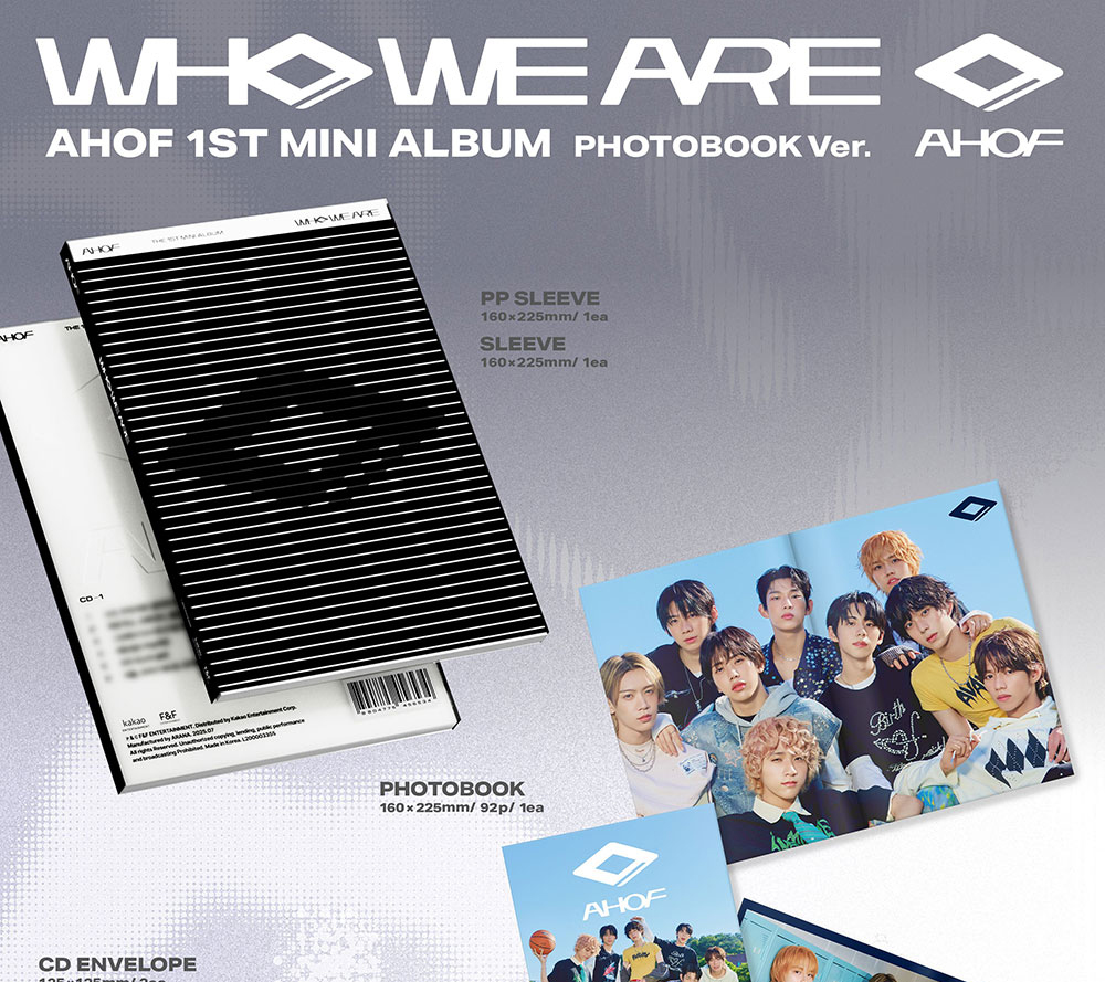 [POB] (PHOTOBOOK ver.) AHOF [WHO WE ARE] 1st Mini Album (2nd Jul.2025 ...