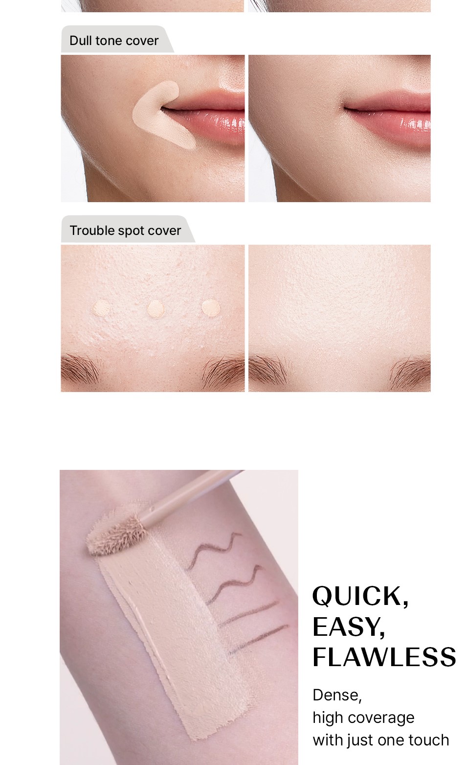 [the SAEM Official] Concealer Full Coverage, Waterproof, Natural Cover Perfection Tip Concealer ...