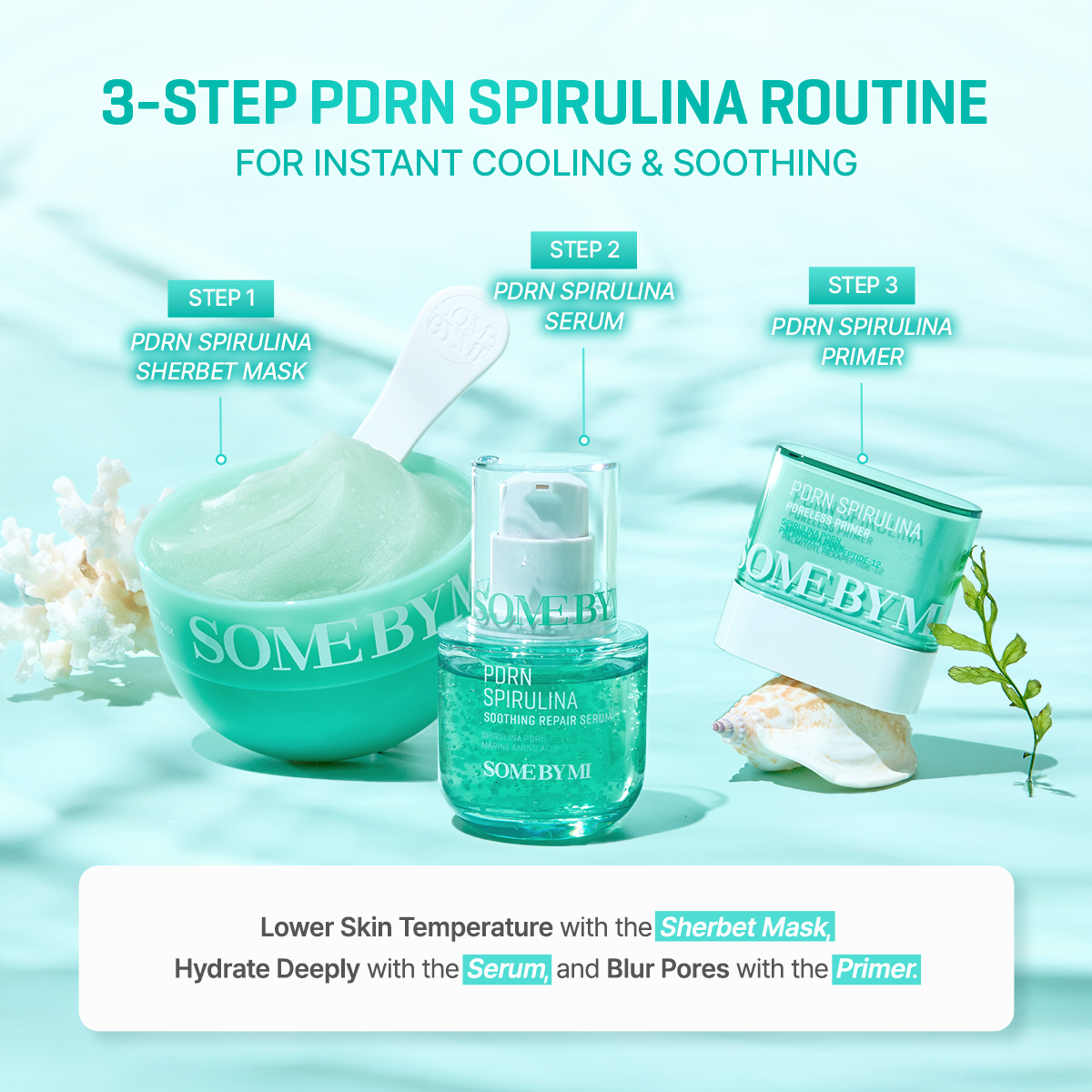 [NEW] SOME BY MI PDRN Spirulina Skin Booster Ice Sherbet Mask (1g x ...