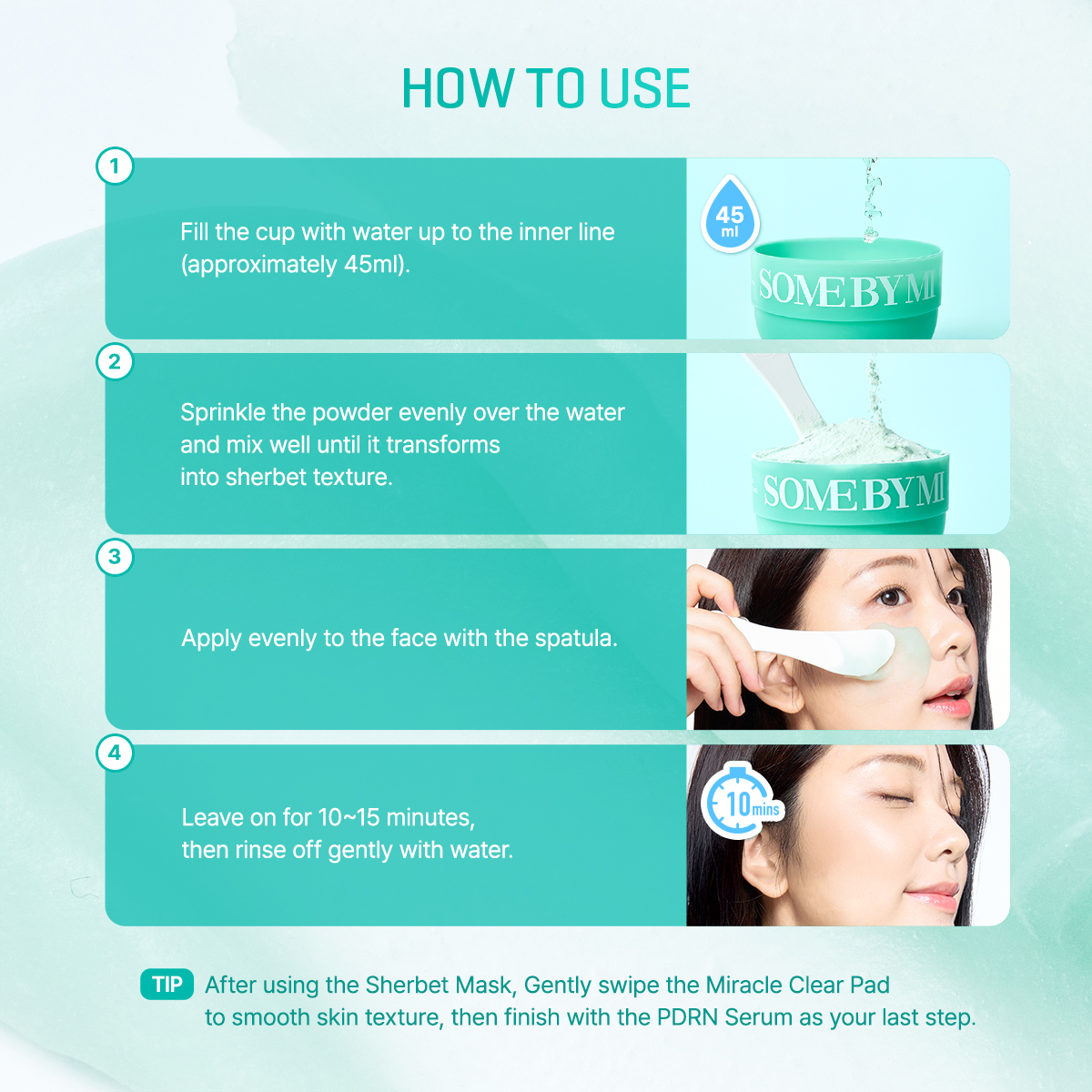 [NEW] SOME BY MI PDRN Spirulina Skin Booster Ice Sherbet Mask (1g x ...