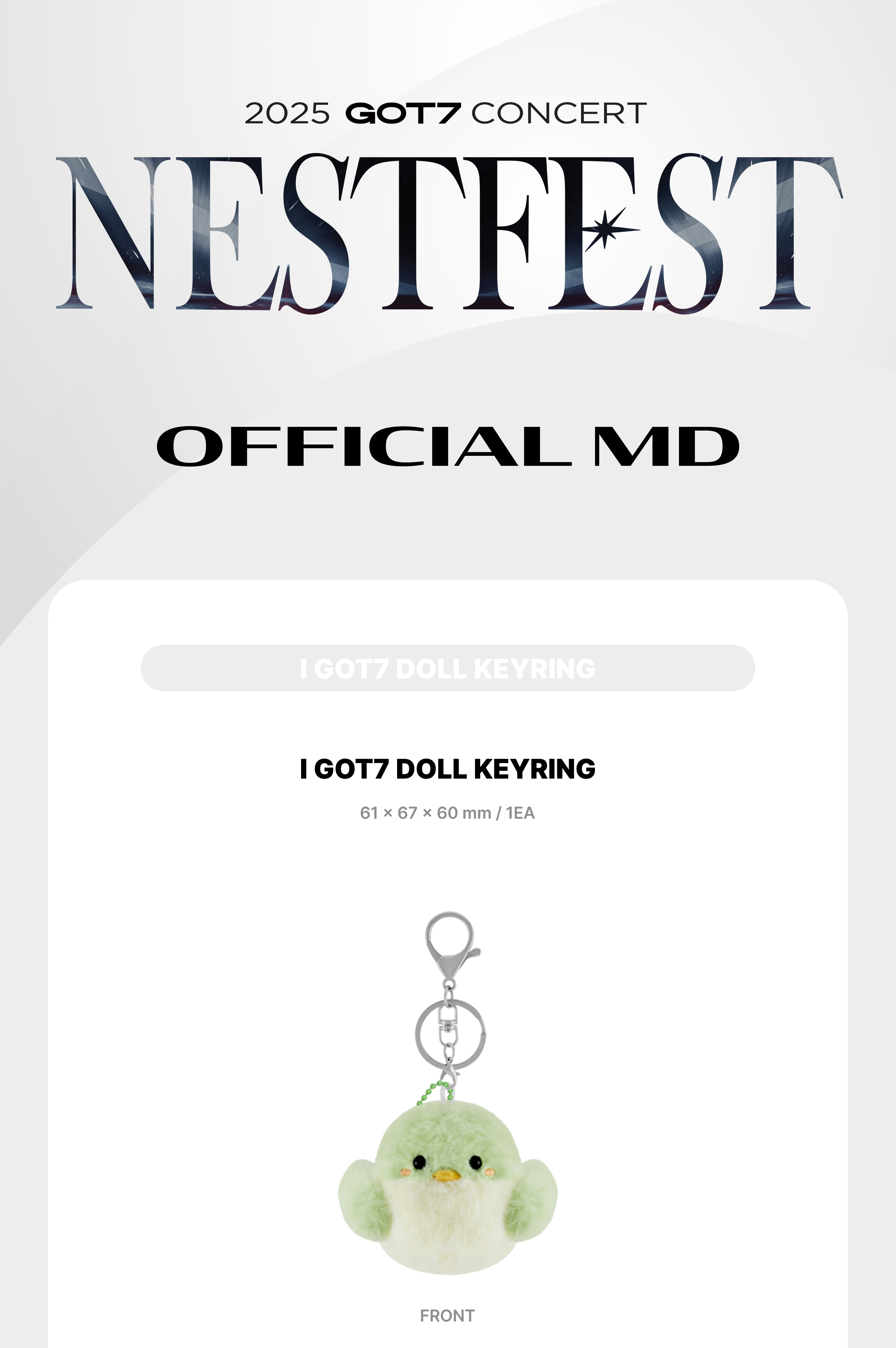 (I GOT7 DOLL KEYRING) GOT7 [NESTFEST] 2025 CONCERT OFFICIAL MD (4th Apr.2025) | Shopee Philippines