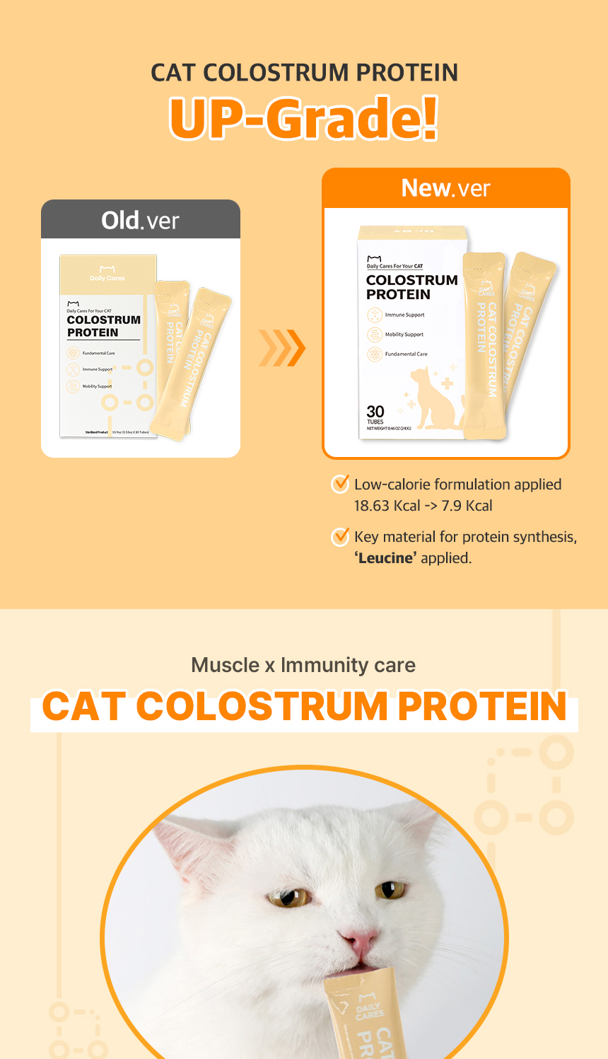 [Doctor By CAT COLOSTRUM PROTEIN] Cat Muscle and Immunity Care Milk ...