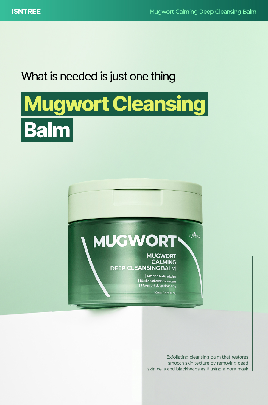 Isntree Mugwort Calming Deep Cleansing Balm 100ml | Shopee Philippines