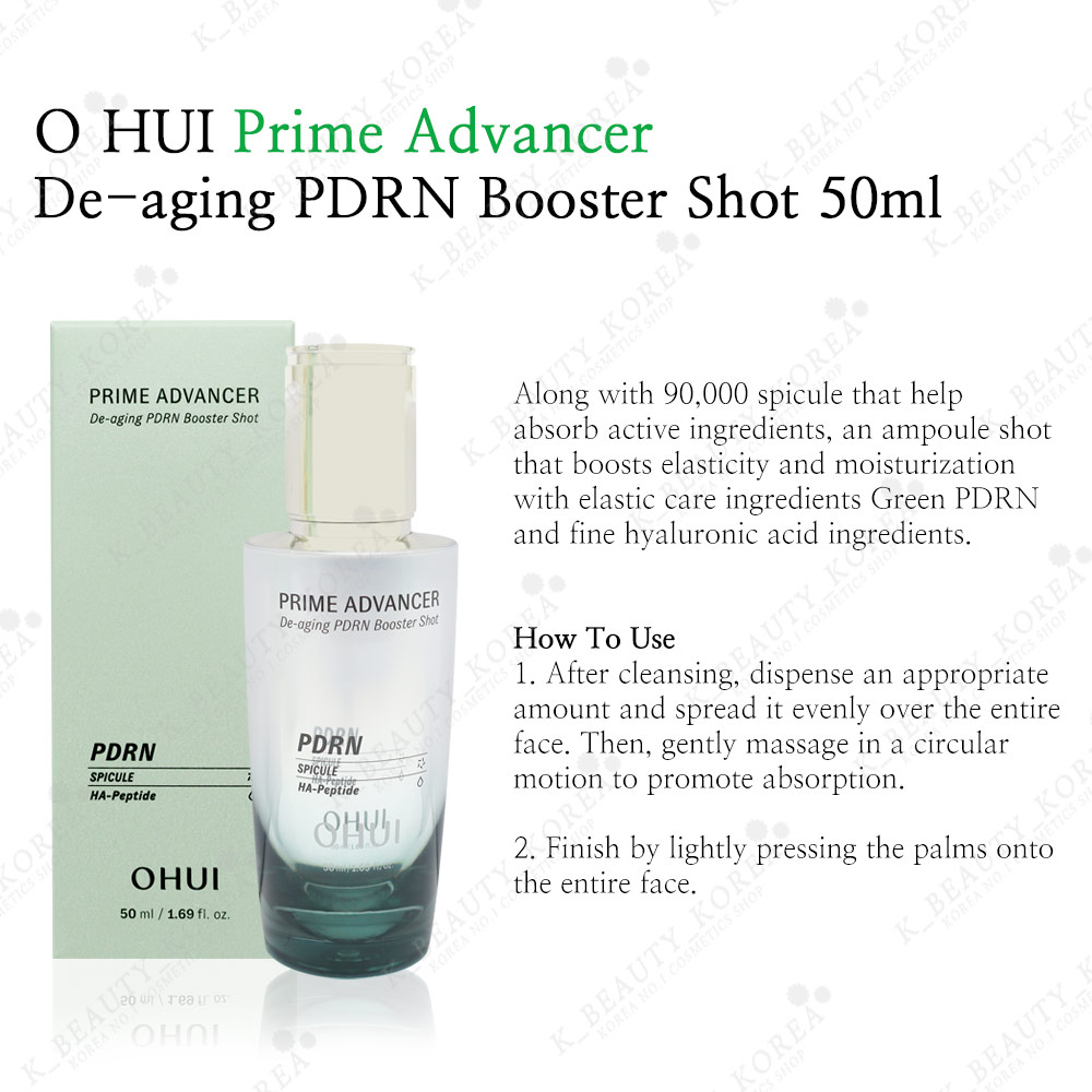 [O HUI] Prime Advancer De-aging PDRN Booster Shot 50ml / Skin Care Serum Essence Ampoule [KOREA ...