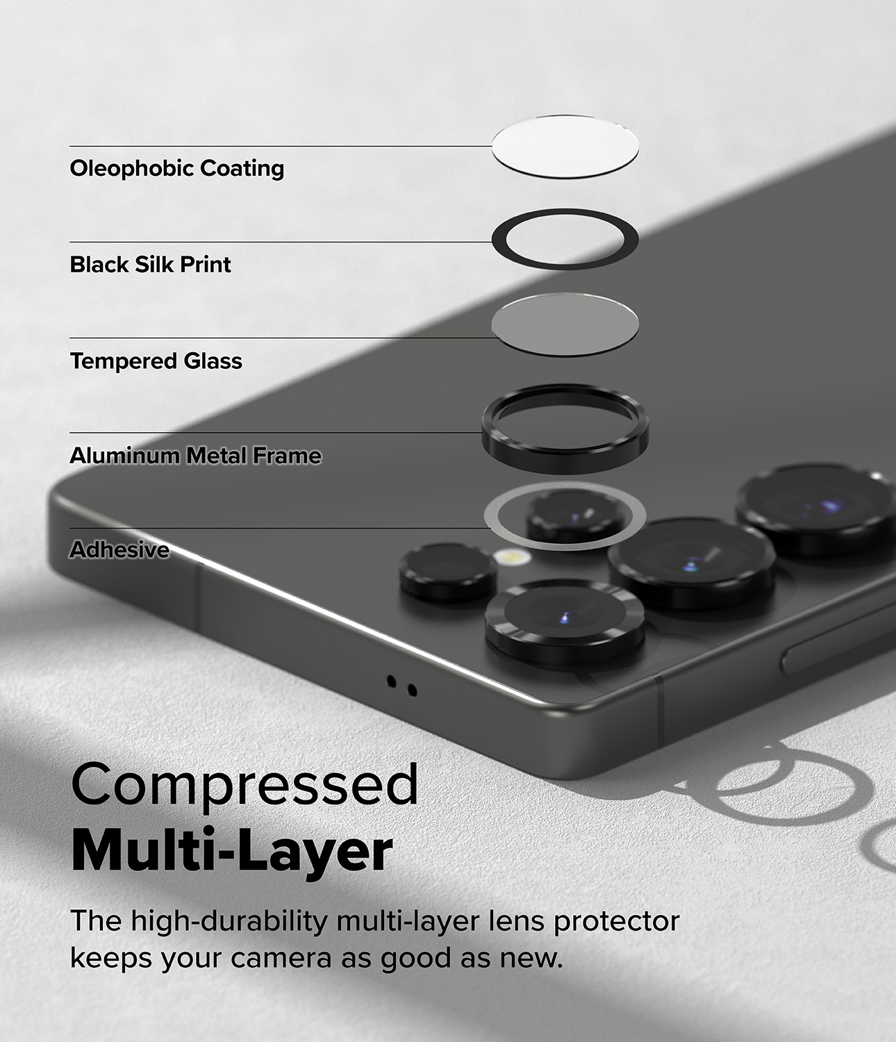 Ringke Camera Lens Frame Glass for Galaxy S25 Ultra Camera Lens ...