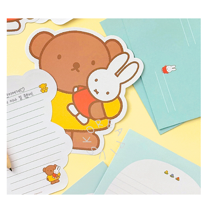 [MIFFY] Character Letter Paper Set (Pink, Blue) | Shopee Philippines
