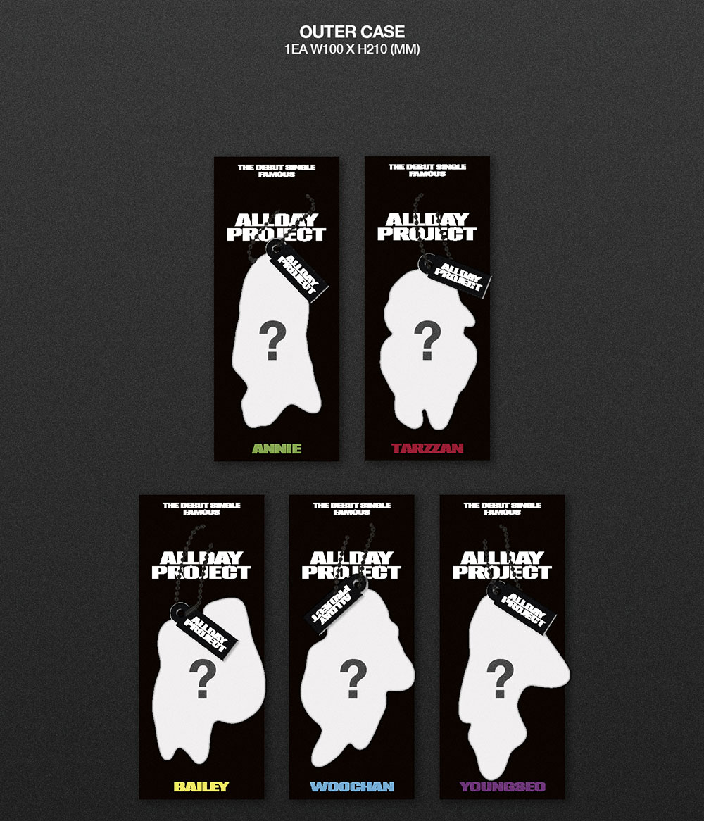 [POB](CARTOON ver.) ALLDAY PROJECT [FAMOUS] THE DEBUT SINGLE ALBUM ...