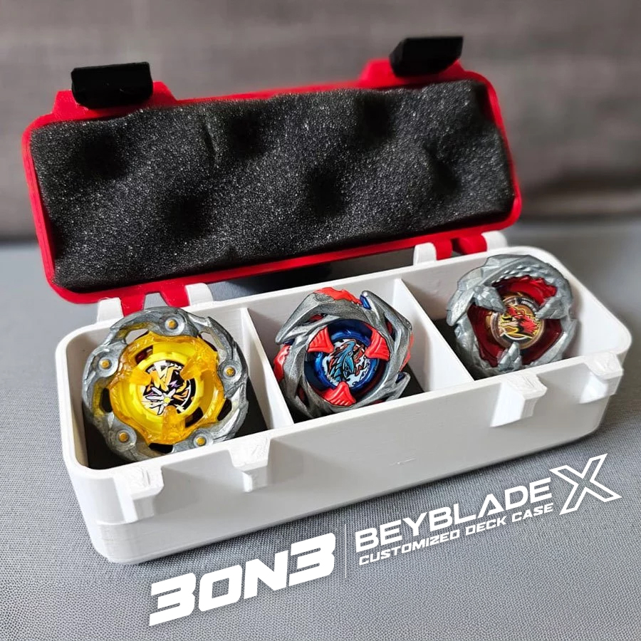 [ Beyblade X ] Custom Tournament 3-on-3 Deck Case - Special Colors ...