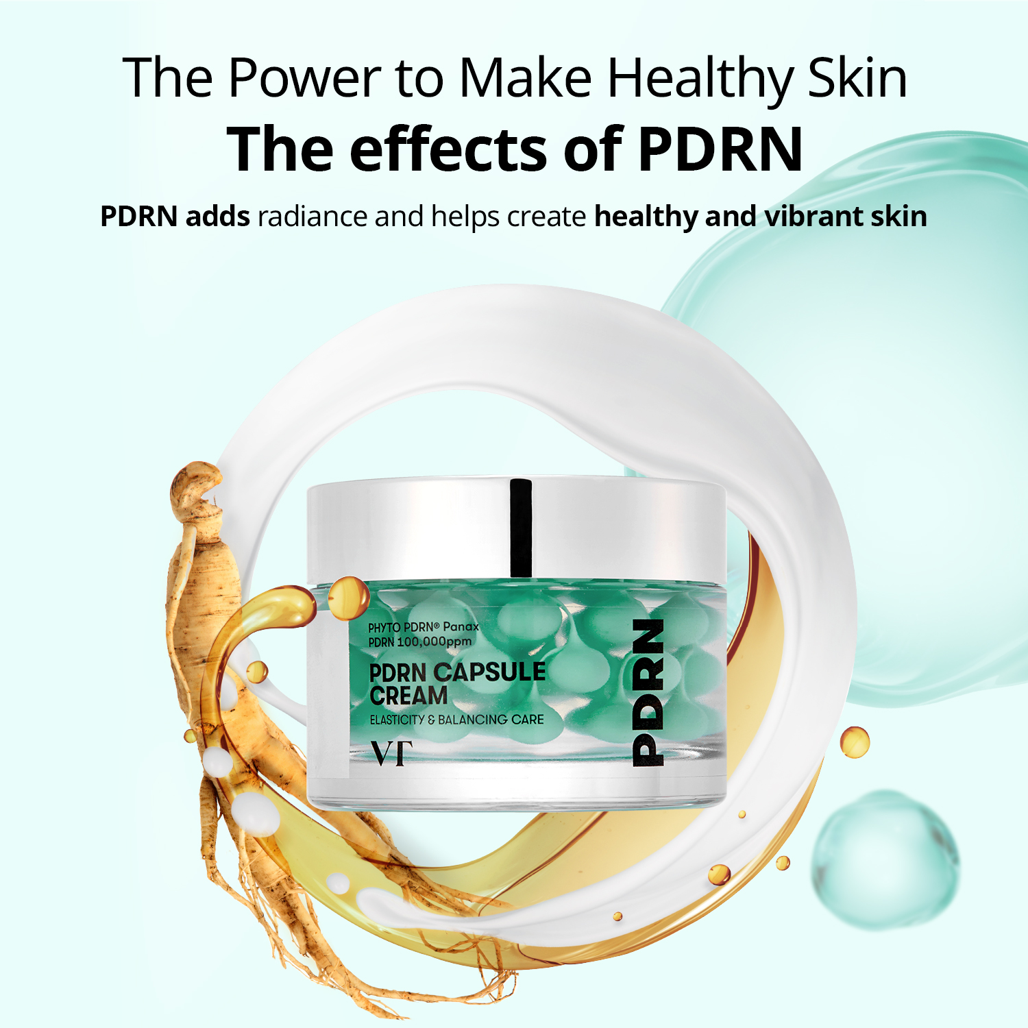[VT] PDRN Capsule Cream 50ml Vegan Plant-Drived PDRN Skin Plumping ...