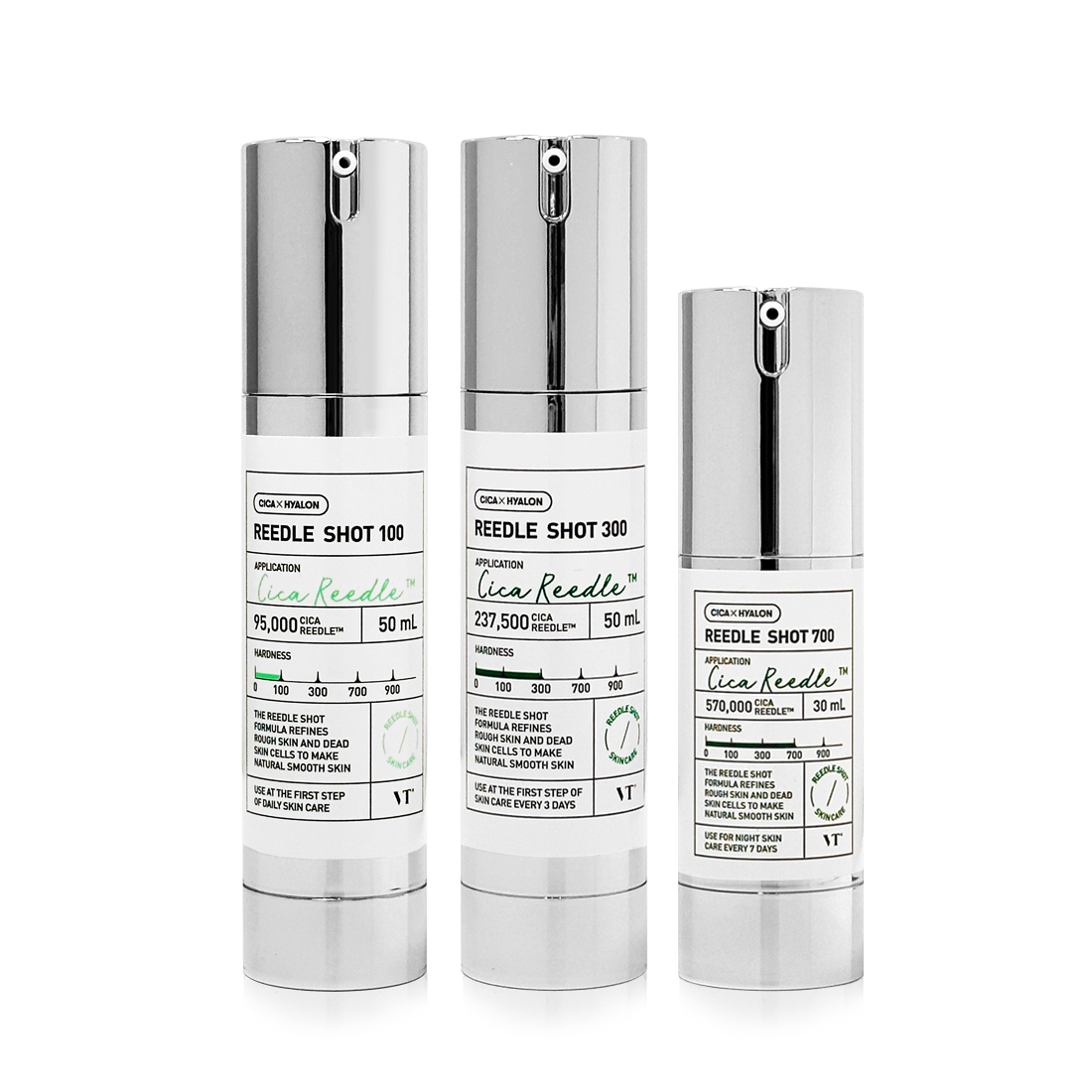 VT Reedle Shot Pro Cica Reedle Shot 100/300/700 Cica Collagen, Reti-A Retinol Essence 0.1 ...