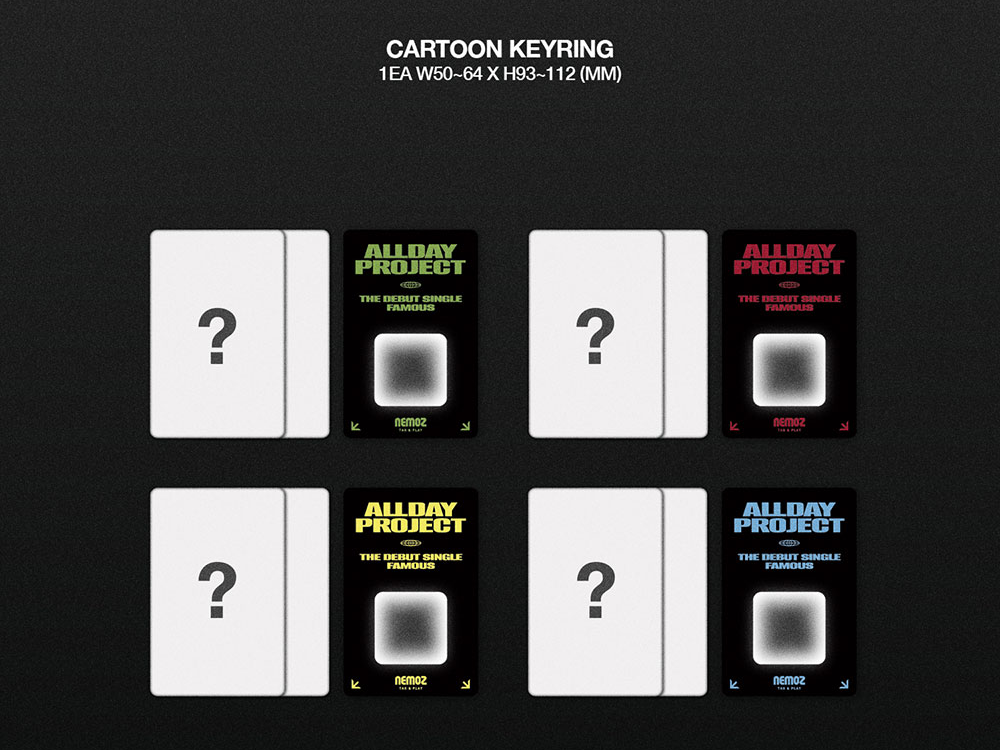 [POB](CARTOON ver.) ALLDAY PROJECT [FAMOUS] THE DEBUT SINGLE ALBUM ...