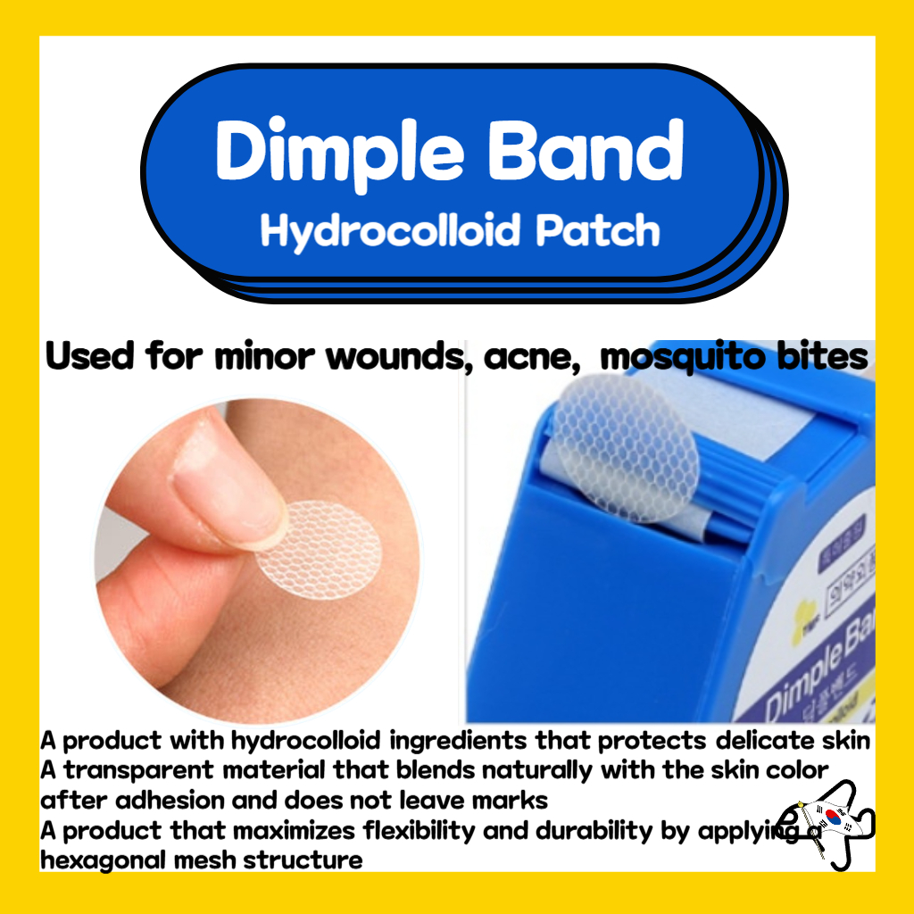 Korea Dimple band Hydrocolloid Acne Patch Dimple Band 70pcs 15mm ...