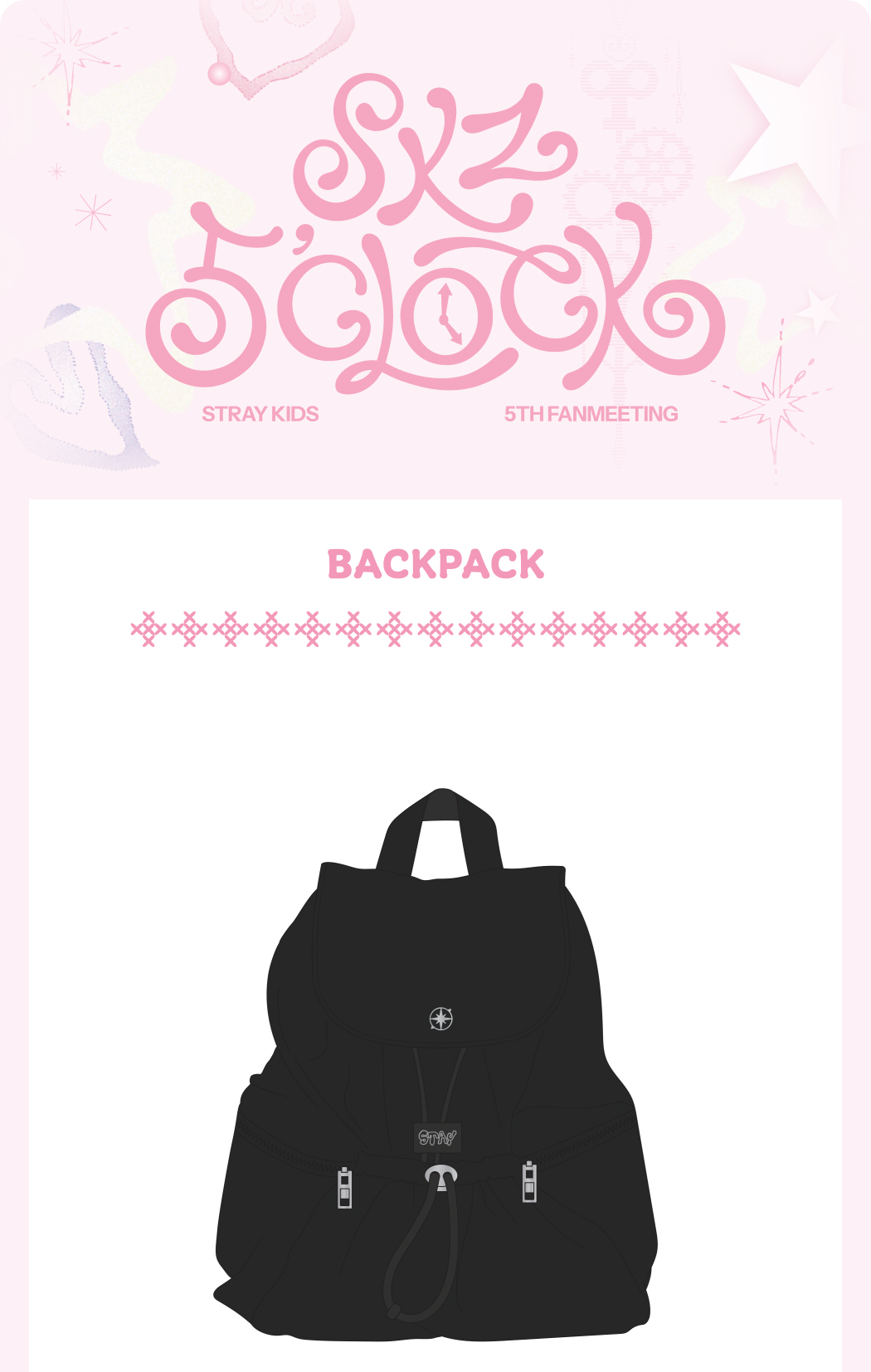 Stray Kids [SKZ 5'CLOCK] OFFICIAL MD BACKPACK (9th May.2025) | Shopee ...