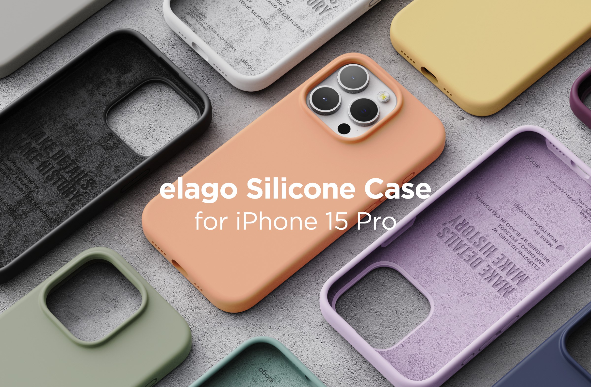 Elago Premium Liquid Silicone Case Compatible for iPhone 15 Pro and Device Not Included | Shopee ...