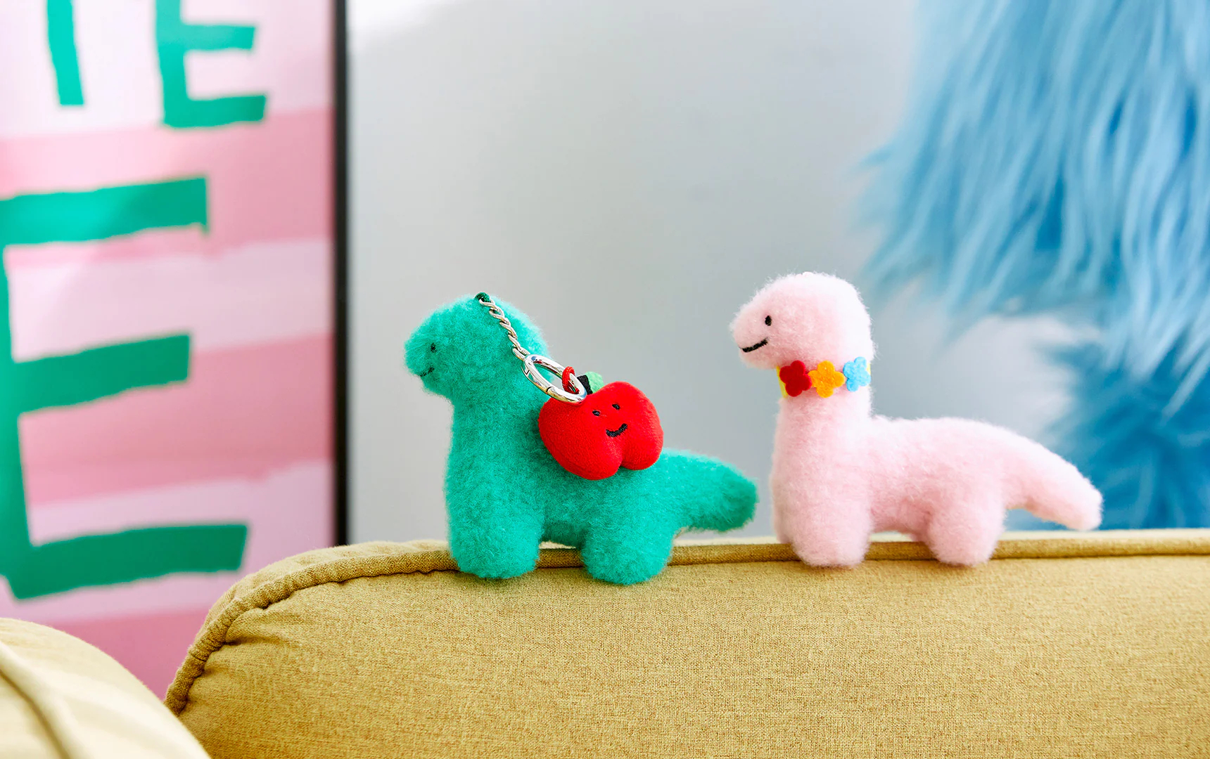 JOGUMAN STUDIO PLUSH KEYRING /DIPLO /BRACHIO AND APPLE /BRACHIO WITH ...