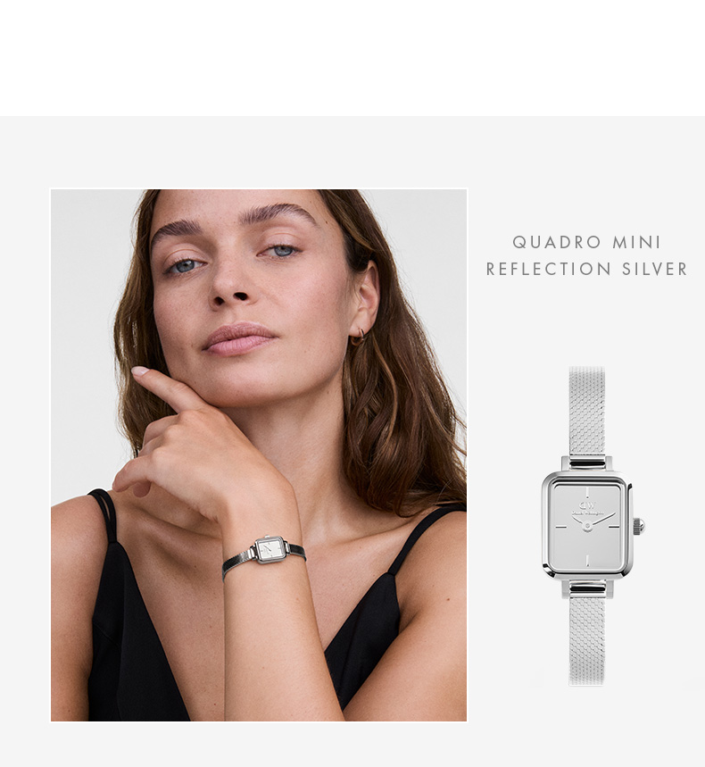 Daniel Wellington Quadro Mini Reflection Rose Gold / Silver / Gold - Women Watch stainless steel ...