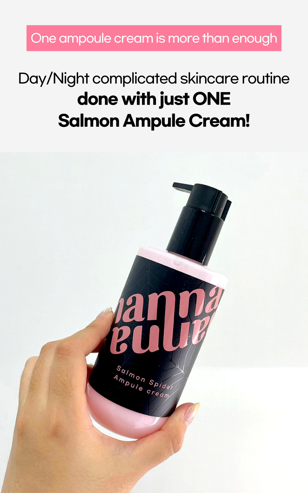 Nanna Salmon Spider Ampule Cream 300ml + Gua Sha | Shopee Philippines