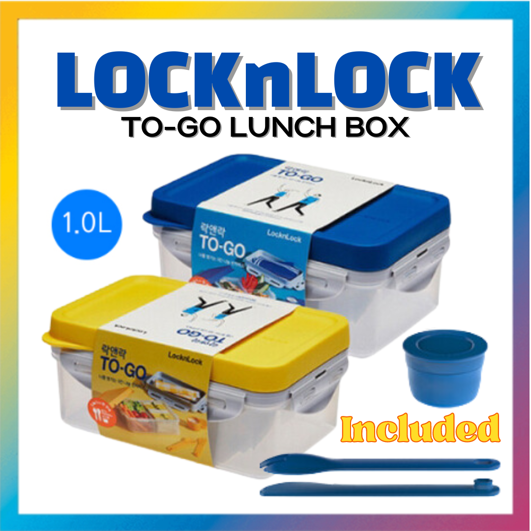 [LocknLock] To-go Three Spaces Lunch Box 1L HPL817L | Shopee Philippines
