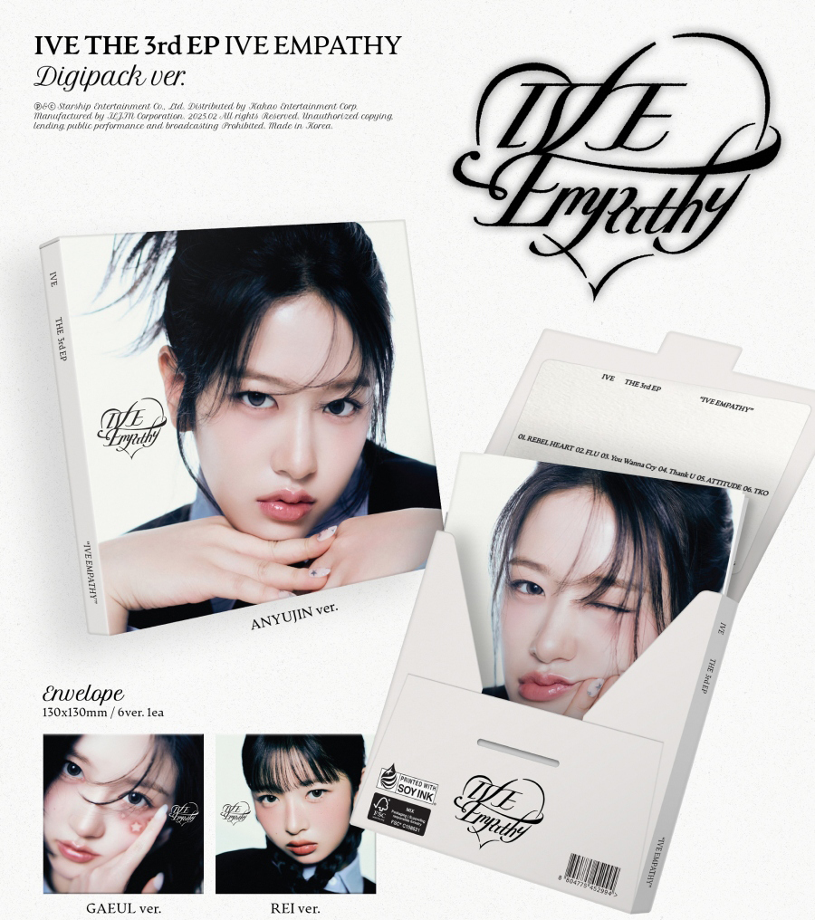 [POB][6 SET] (DIGIPACK ver.) IVE [IVE EMPATHY] 3rd EP ALBUM (4th Feb.2025) | Shopee Philippines
