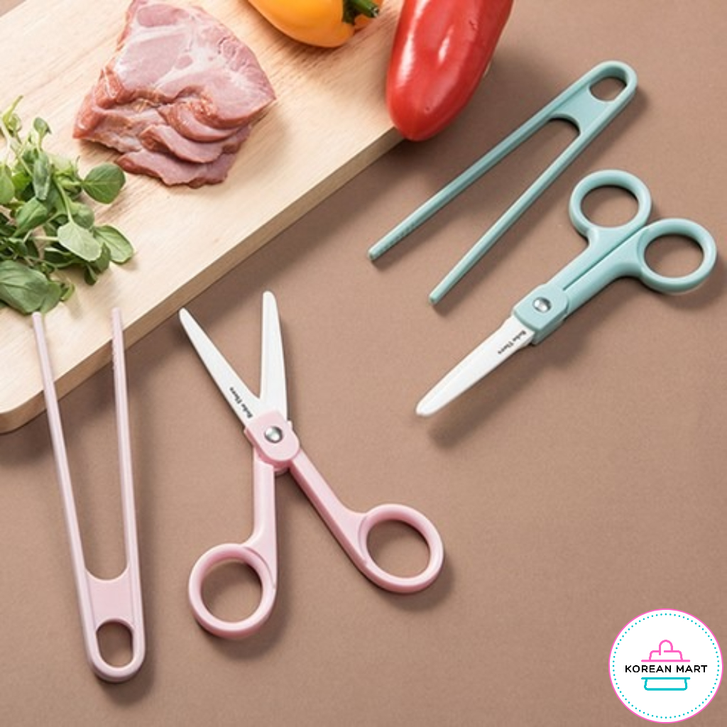 BEBE THERA Baby Food Scissors & Tongs + Case / Ceramic Baby Food ...