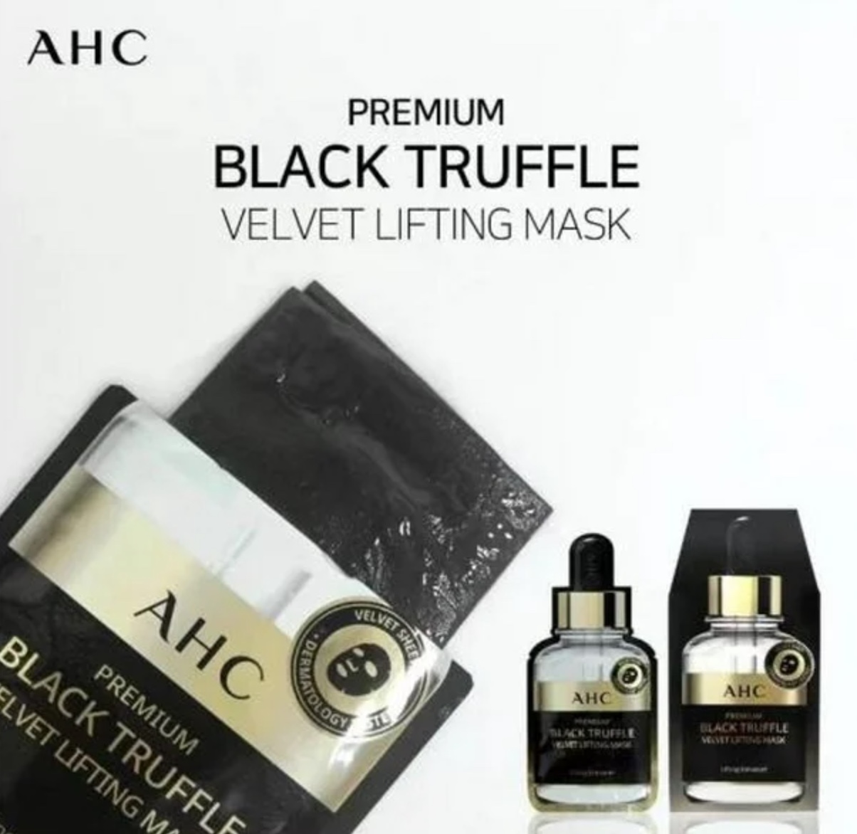 AHC Premium Black Truffle Velvet Lifting Mask (5pcs) | Shopee Philippines