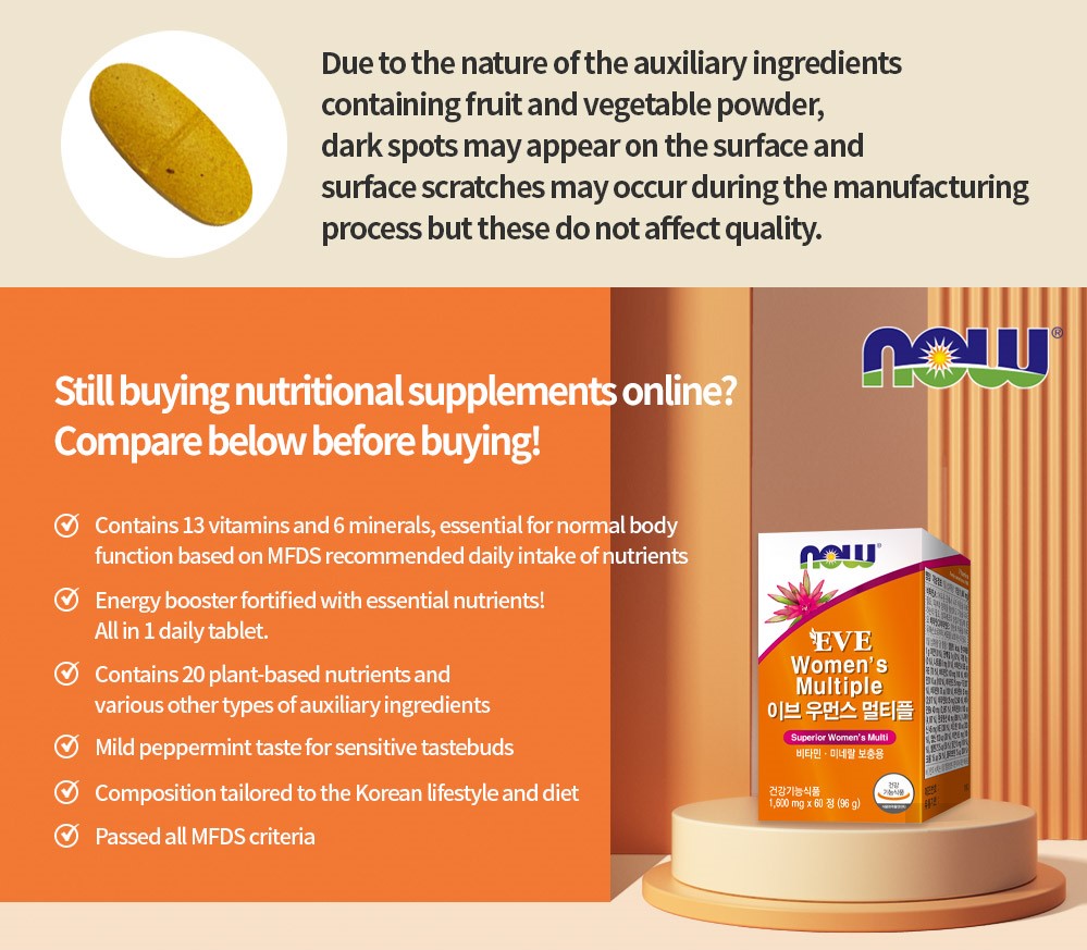 Now food. EVE Women's multiple 60 Tablets | Shopee Philippines