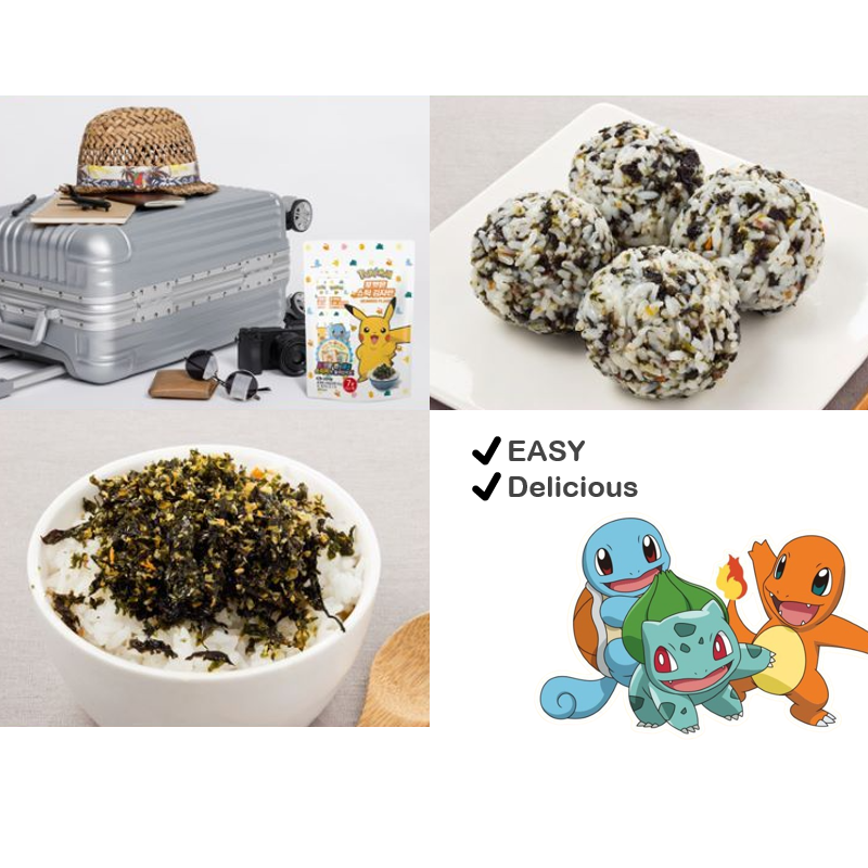 [SungGyung] Pokemon Korean Seaweed Flakes Soy Sauce Flavor 8g (2p/7p ...