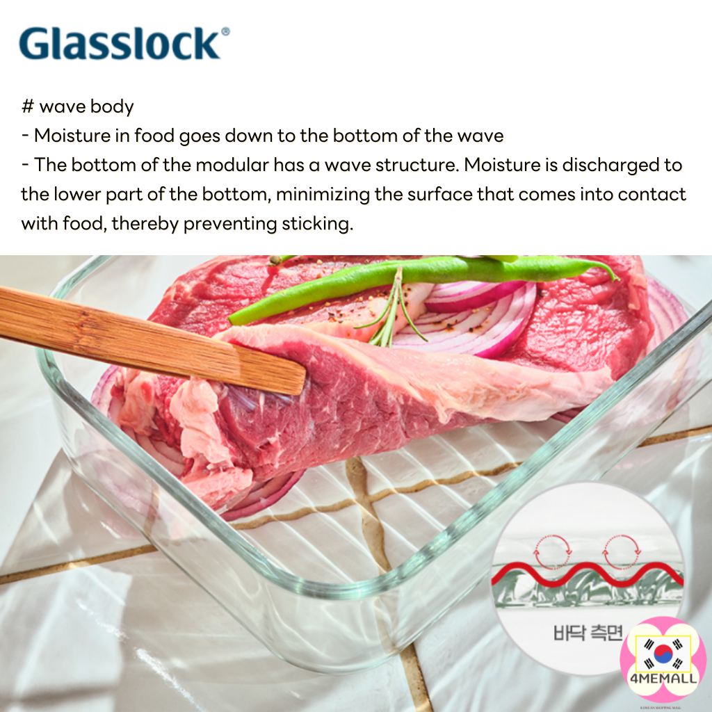 Glasslock Perfect Modular set Food Storage Food Container Refrigerator ...