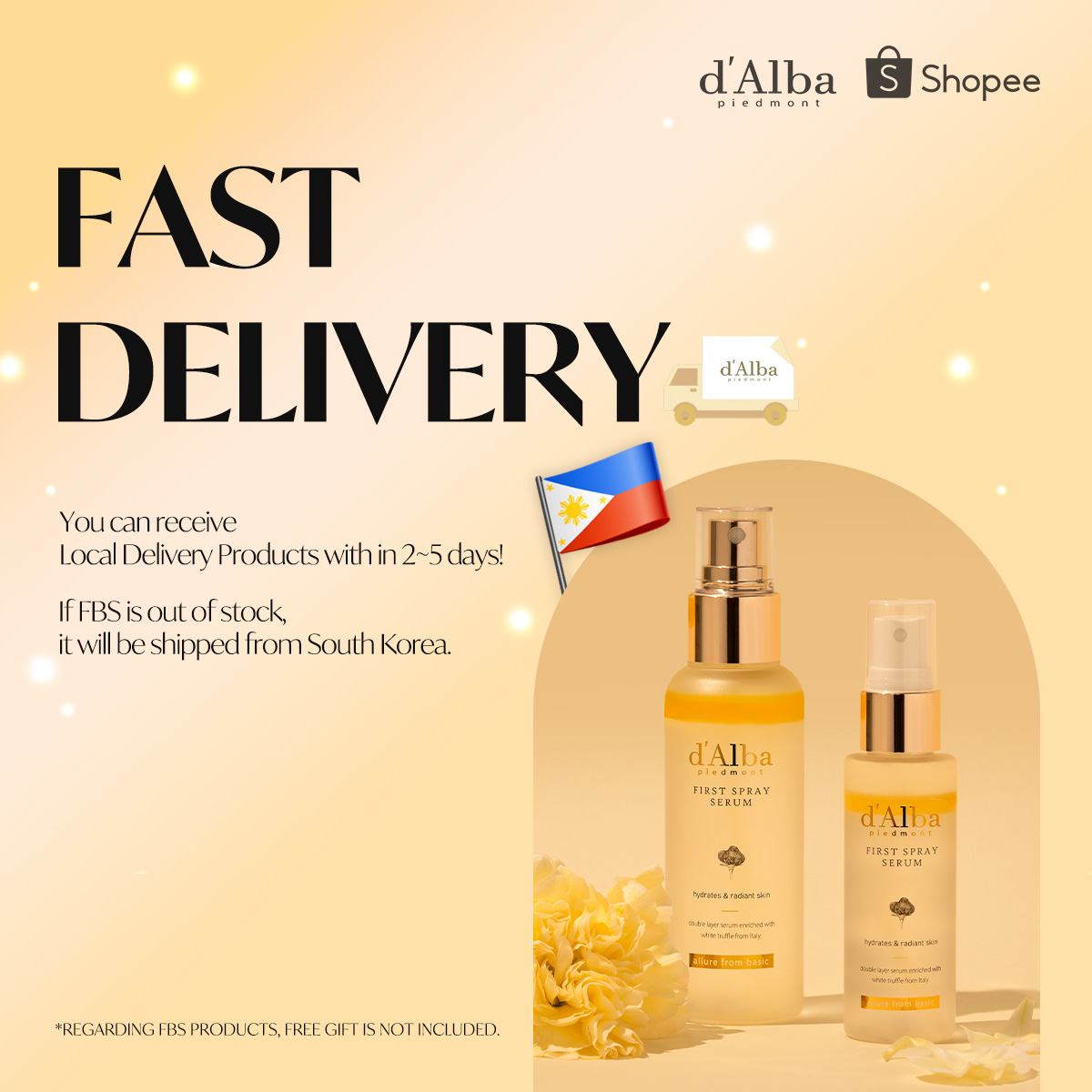 [d'Alba Official] White Truffle First Spray Serum 100ml, Vegan, Premium ...