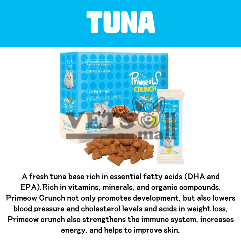 [ HESEDJOSEPH ] HESEDJOSEPH Primeow Crunch Cat Treats 240g(20g*12EA ...
