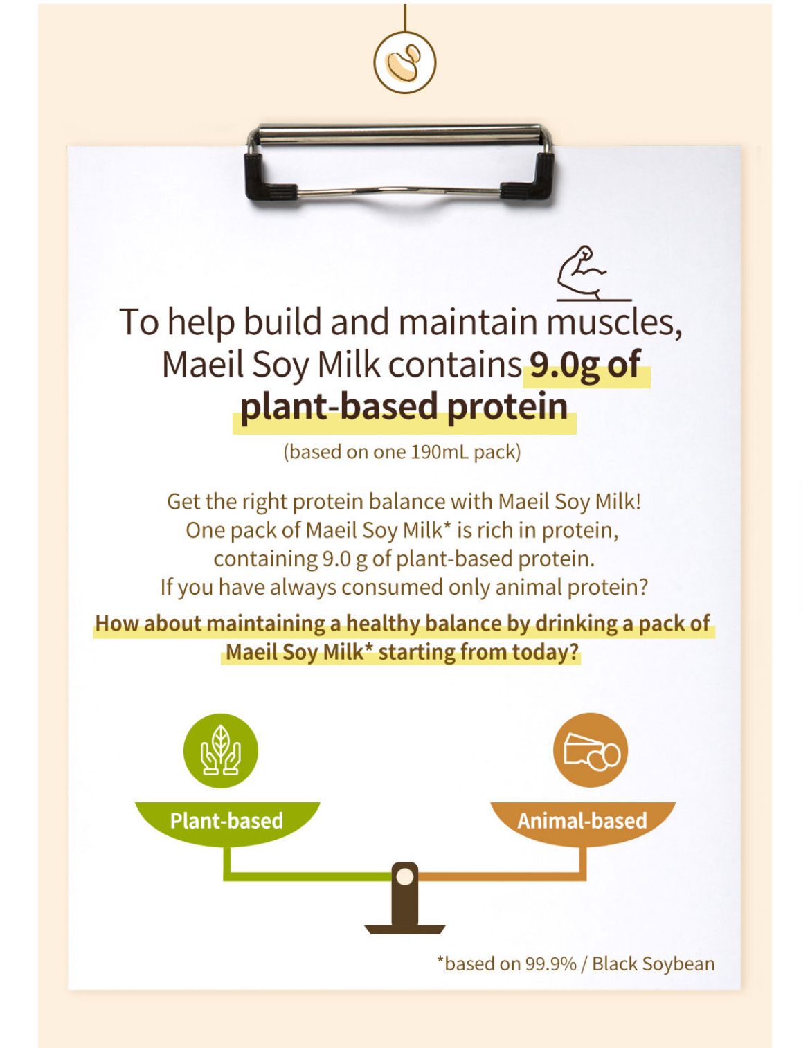 [Maeil] Korea Vegan Soy Milk Black Soybean 1 Packet Soymilk High 9g ...