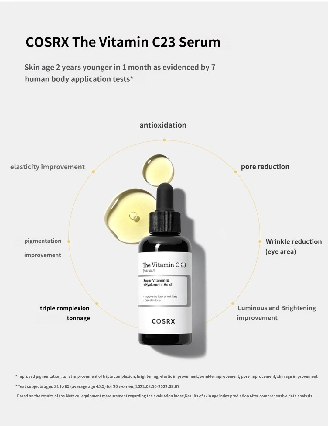 [1+1] COSRX The Vitamin C 23 Serum 20g Double Special (+Peptide Serum 30ml*2)(cosrx pack gift ...