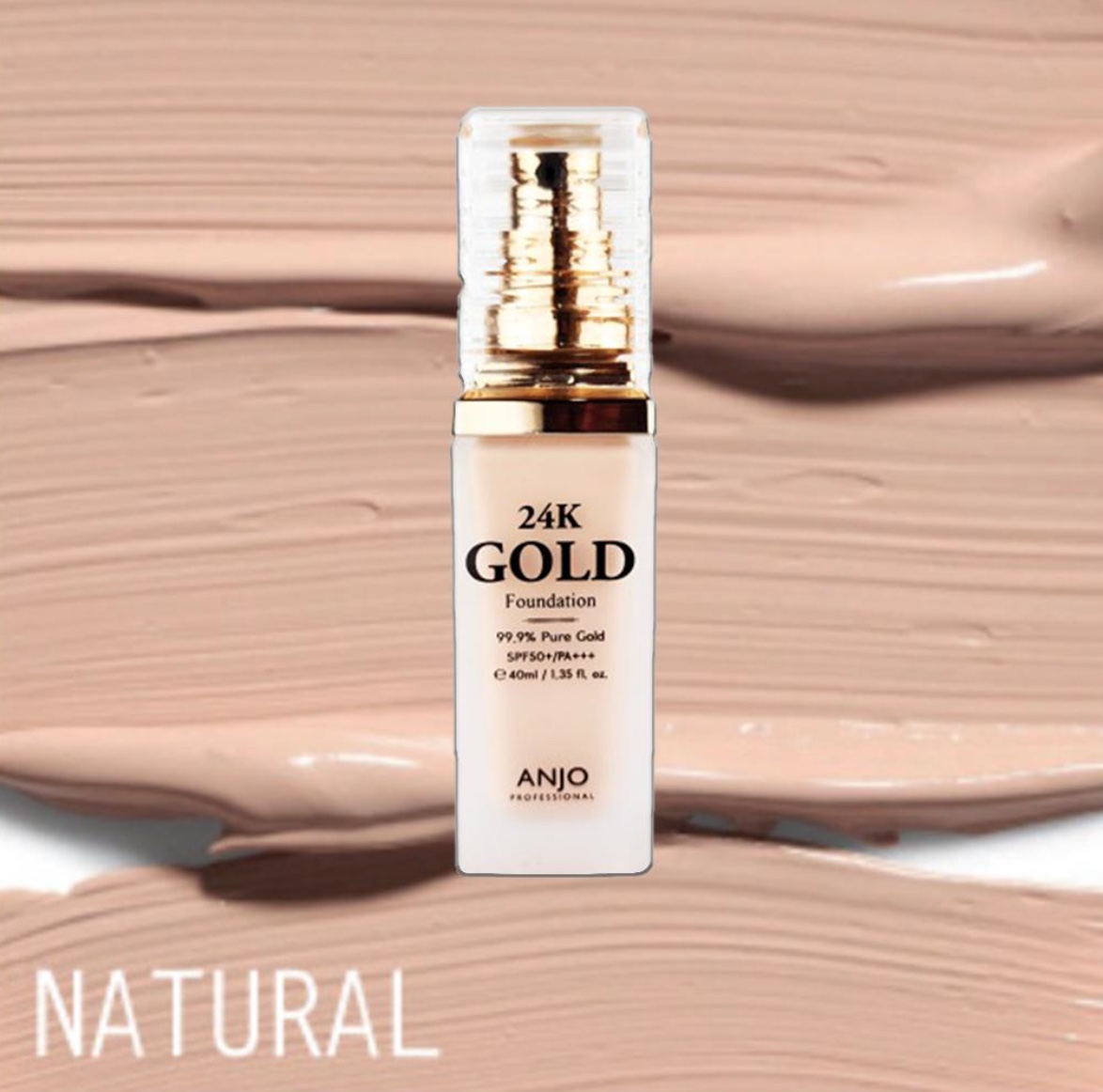 ANJO 24K Gold Foundation 40ml | Shopee Philippines