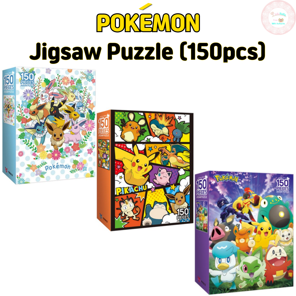 Pokémon Jigsaw Puzzle Pokemon Jigsaw Puzzle Pikachu Eevee Kids Puzzle ...