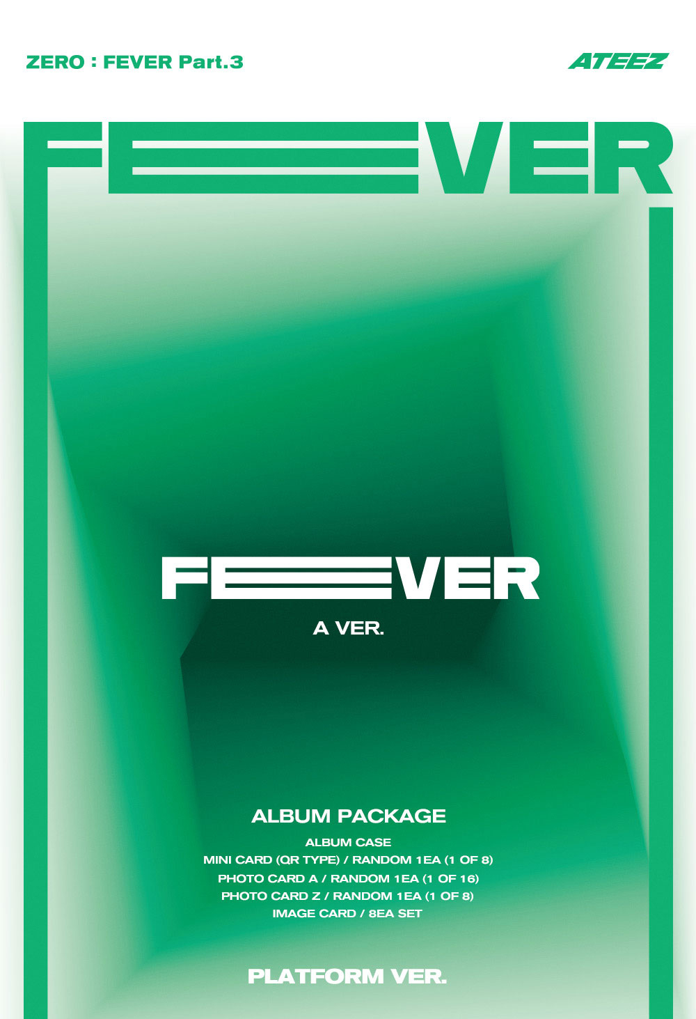 [POB][3 SET] (PLATFORM VER.) ATEEZ [ZERO : FEVER PART.3] Album (28th ...