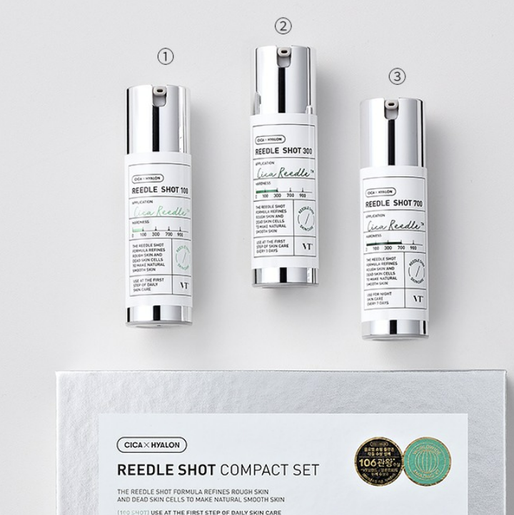 VT, Reedle Shot Compact Set, Reedle Shot 100, 300, 700, 10ml * 3ea ...