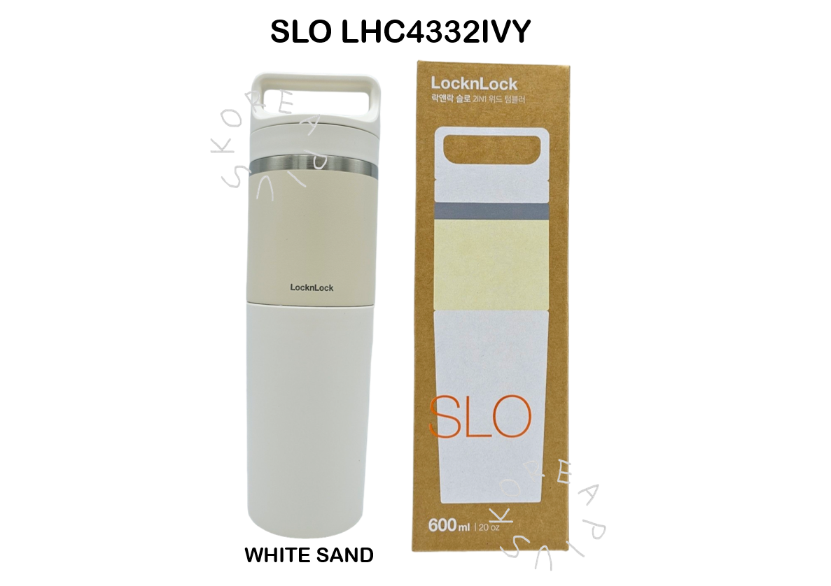 [LOCKnLOCK] SLO 2in1 With Tumbler 600ml LHC4332 Stainless steel thermal ...